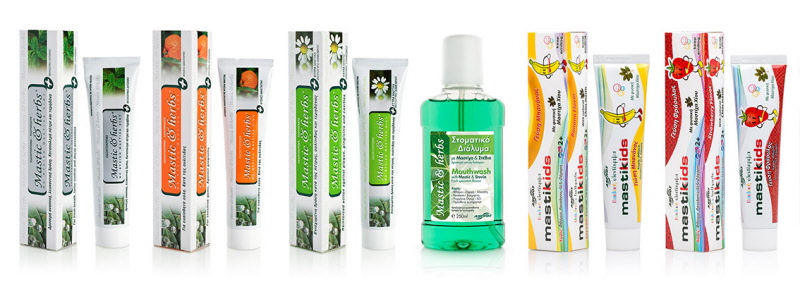 Toothpastes and Mouthwash with Chios Natural Mastic • ANEMOS